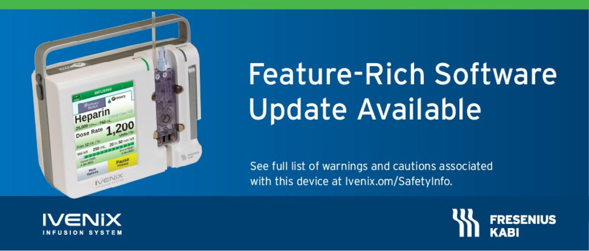 Fresenius Kabi Releases Feature-Rich Software Update for Ivenix ...